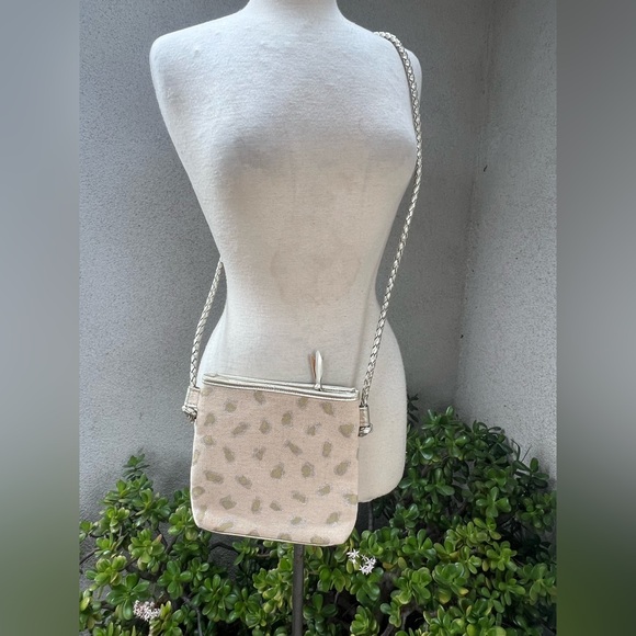 Tiannl | Bags | Vintage 9s Crossbody Bag Canvas Fabric Leopard Print ...